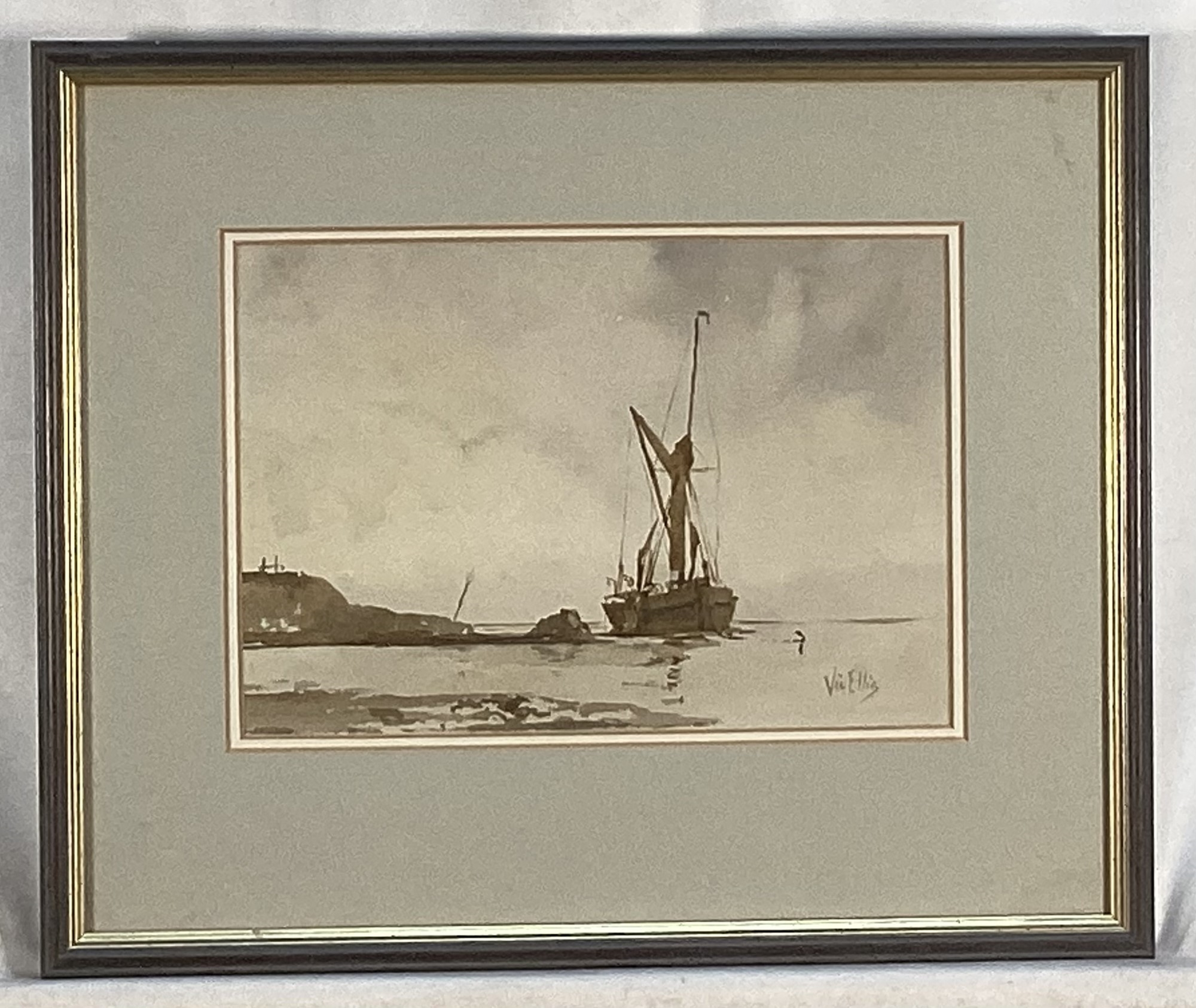 Vic Ellis Ragstone For Canvey Sea Wall MutualArt