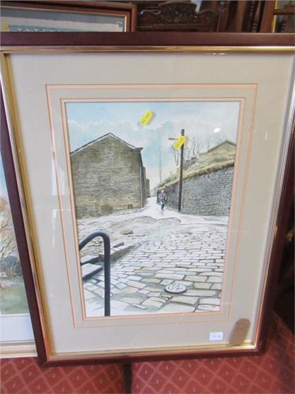 Stuart Hirst | STUART HIRST WATERCOLOUR OF HOLMFIRTH | MutualArt