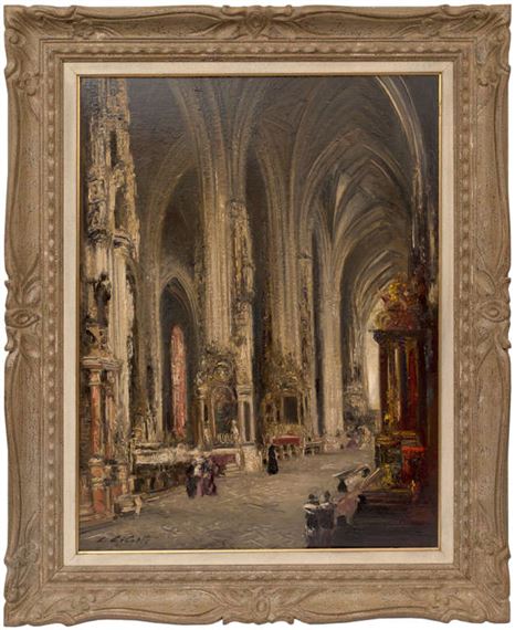 Ludolfs Liberts | Interior of Cathedral of St. Stephanus (20th Century ...