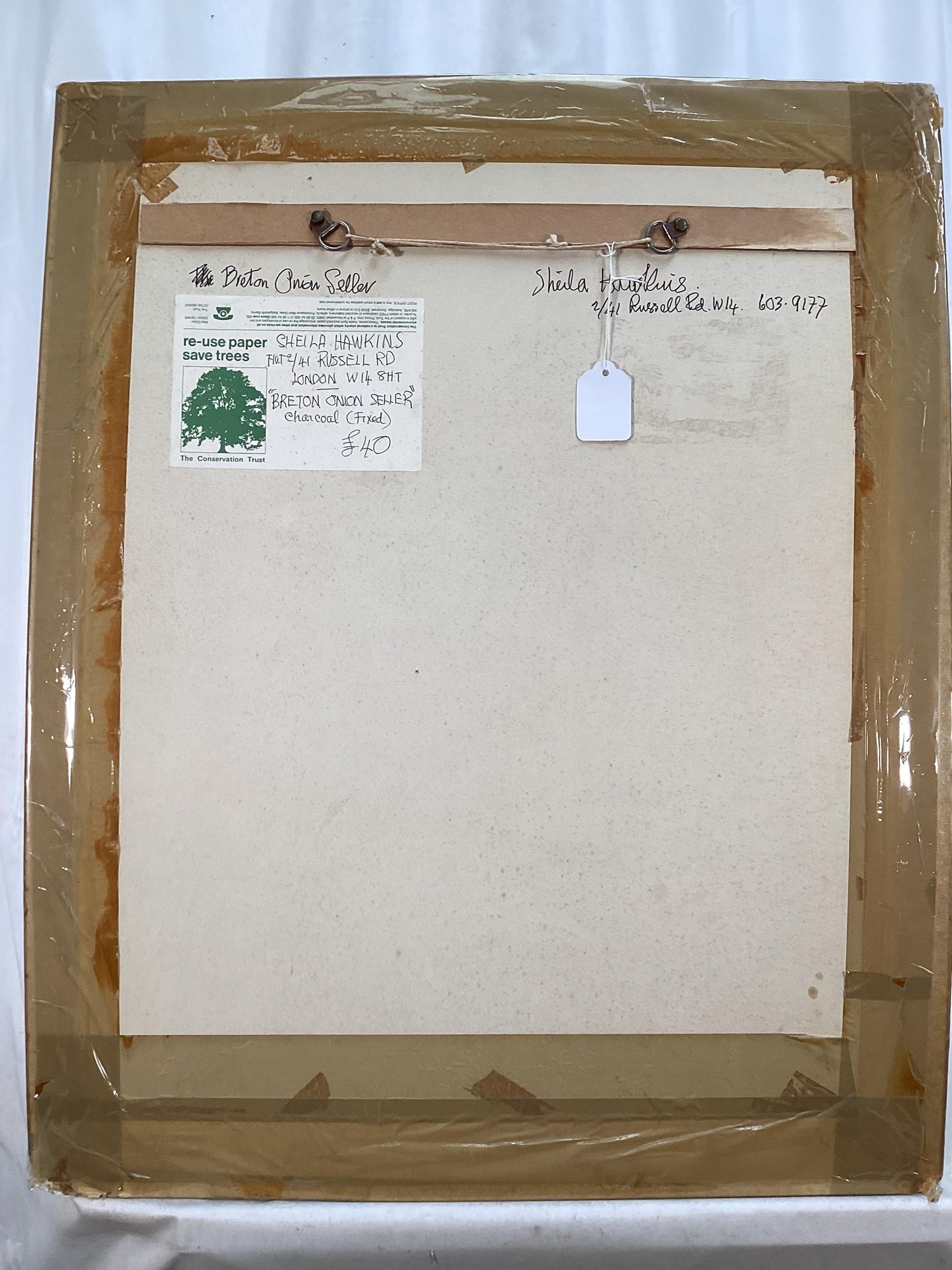 Sheila Hawkins | Two charcoal portraits of John Gregory | MutualArt