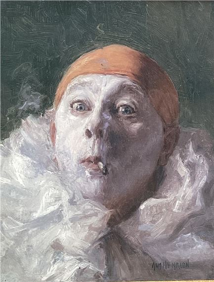 Armand Francois Joseph Henrion | Smoking Pierrot | MutualArt