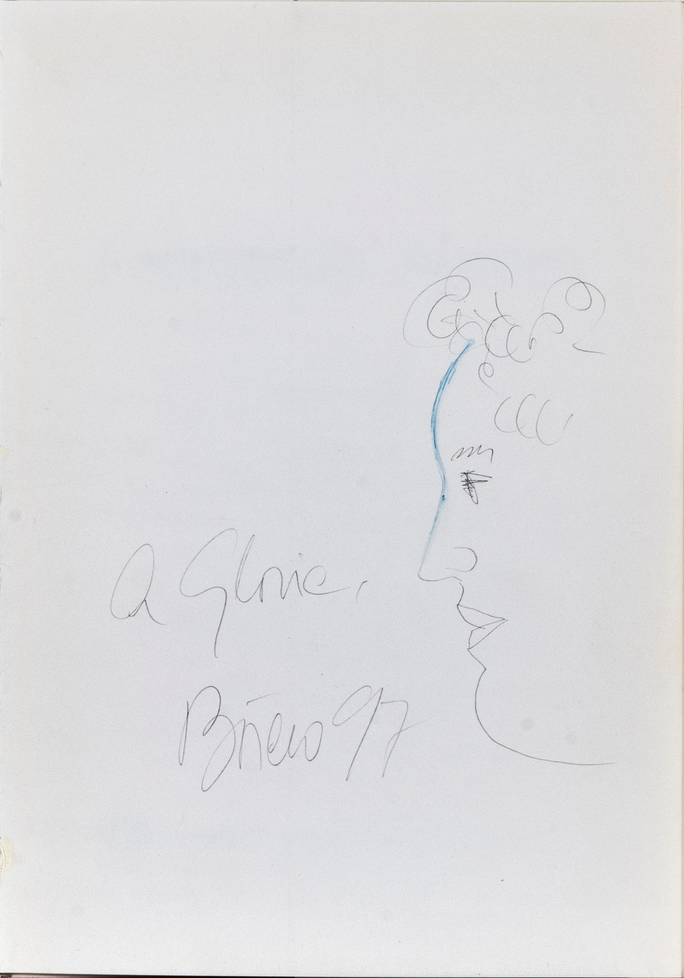 Fernando Botero | Drawing with dedication, 1997 (1997) | MutualArt