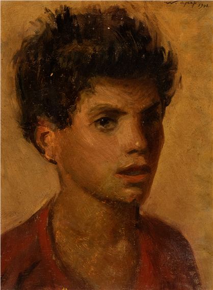 William Apap | Young man portrait, 1942 (1942) | MutualArt