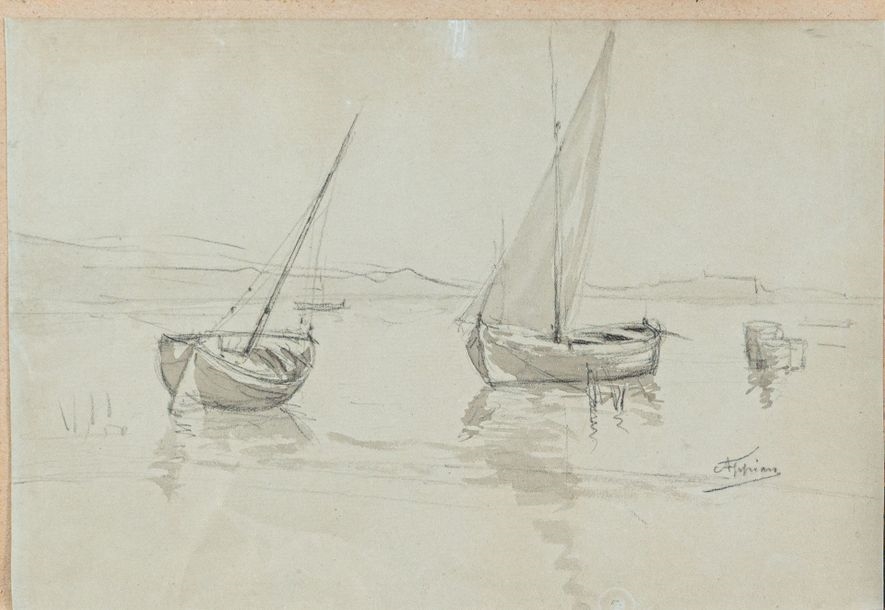 Adolphe Appian | The boats | MutualArt