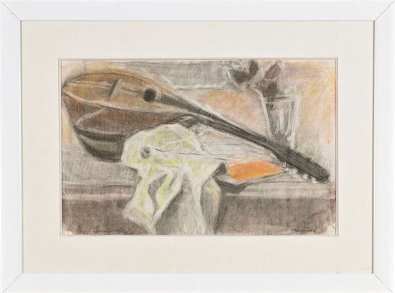 Henri Vieilly | Still life with mandolin | MutualArt