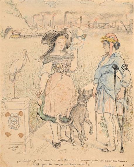 Adolphe-Léon Willette | Adolphe Léon WILLETTE (1919) | MutualArt