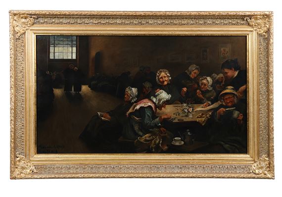 Lindsay Bernard Hall | 'DO YOU WANT A MODEL SIR?' (Circa 1885) | MutualArt