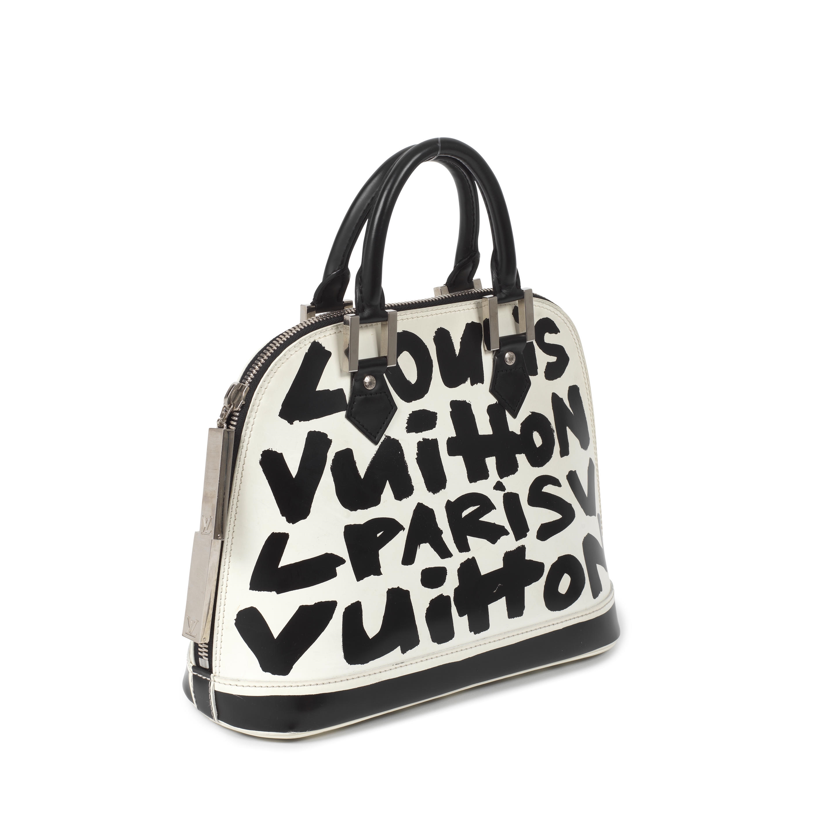 Louis Vuitton | A Black and White Graffiti Alma MM, 2001 (2001) | MutualArt