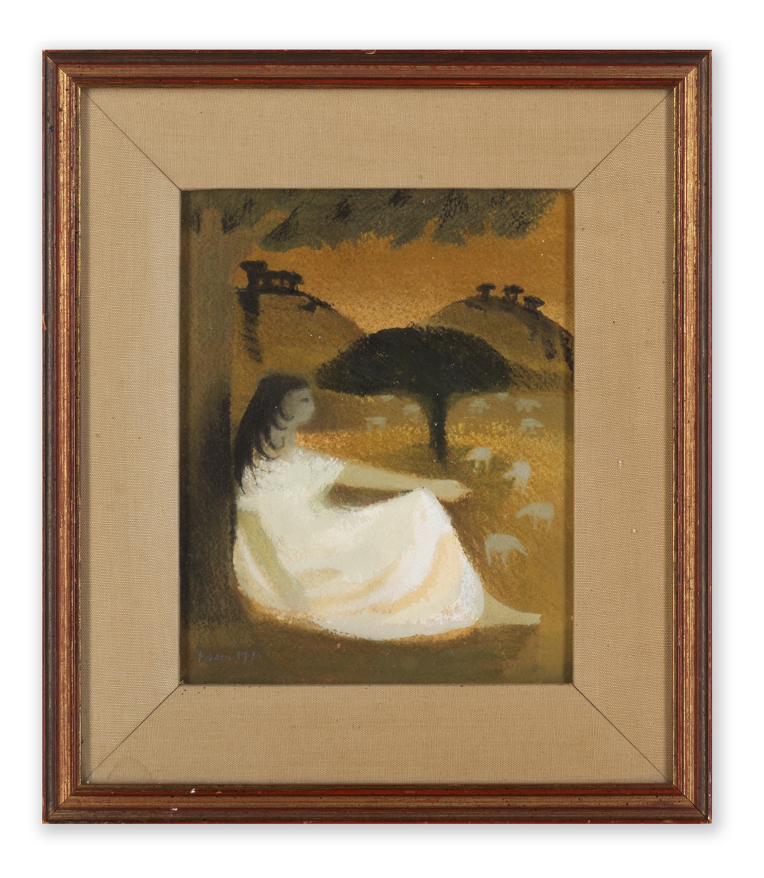 Mary Fedden | Girl in White (1975) | MutualArt