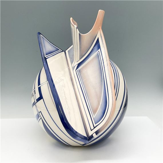 Thomas Hubert | Thomas Hubert Porcelain Vessel Form Sculpture, Signed ...