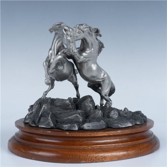 Chilmark | Chilmark Limited Edition Fighting Stallions Pewter Figurine ...