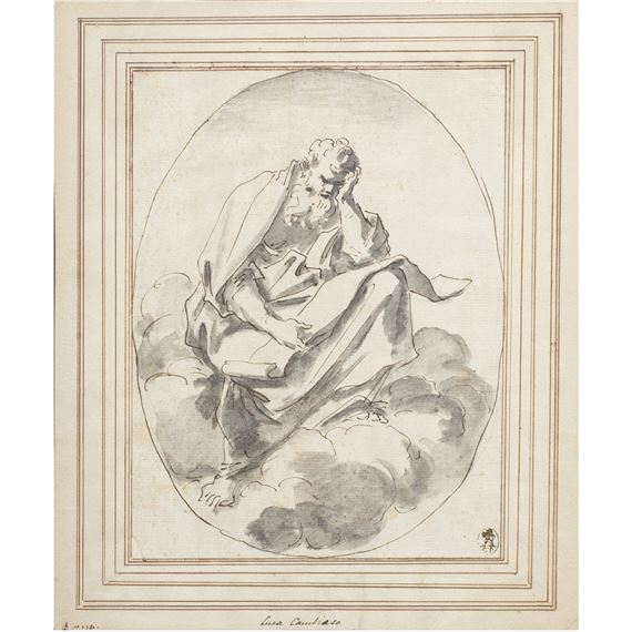 Luca Cambiaso | Seated Figure with Manuscript | MutualArt