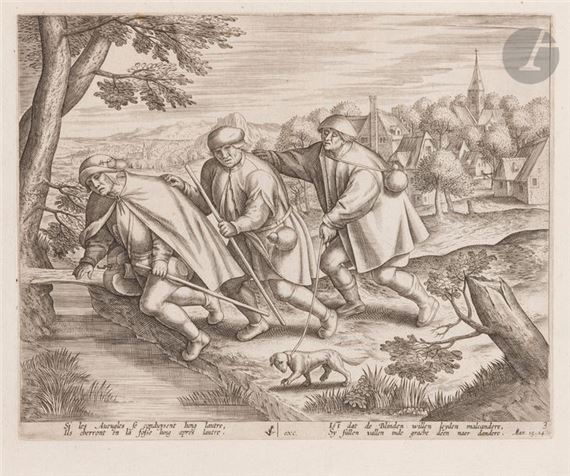 Pieter Brueghel the Elder | (after) The Blind Leading the Blind (1643 ...