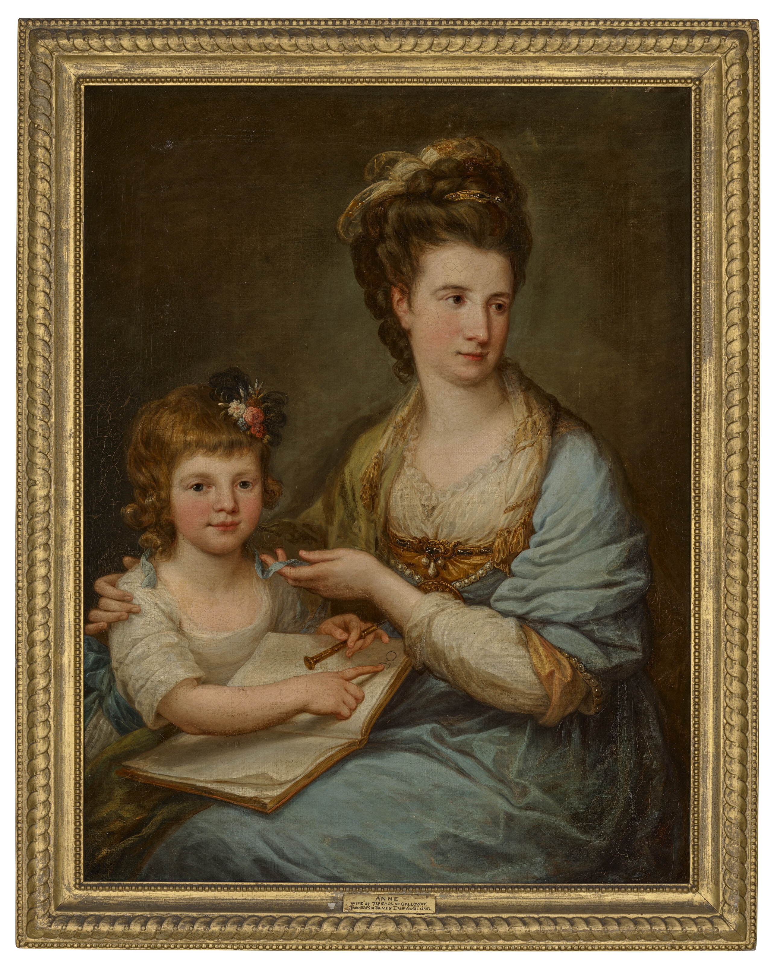 Angelica Kauffmann | Portrait of Anne Stewart, née Dashwood, Countess ...