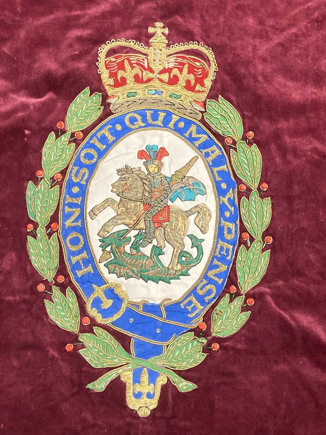 Queen Elizabeth | A Queen Elizabeth II ceremonial banner (1901) | MutualArt