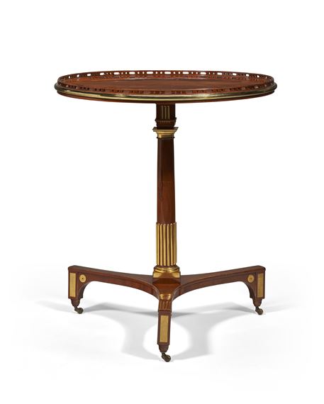 David Roentgen | A GERMAN ORMOLU-MOUNTED MAHOGANY GUERIDON | MutualArt