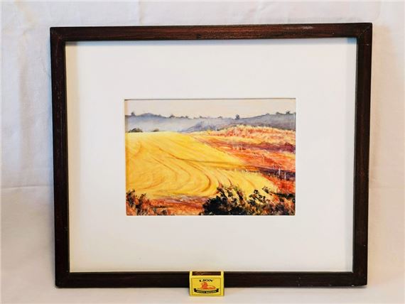 Linda Reyburn | ORIGINAL FRAMED ARTWORK BY LINDA REYBURN ''WHEATFIELDS ...