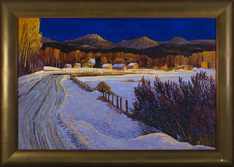 Nicholas Bott | Winter Light - Telkwa, B.C | MutualArt