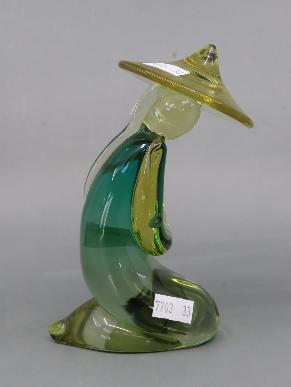Pino Signoretto | PINO SIGNORETTO ART GLASS KNEELING ORIENTAL FIGURE ...