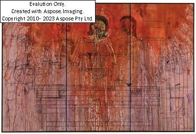 Hermann Nitsch | “Grablegung Triptychon” | MutualArt