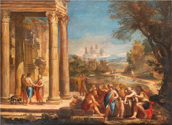 Viviano Codazzi | Architectural capriccio with mythological figures ...