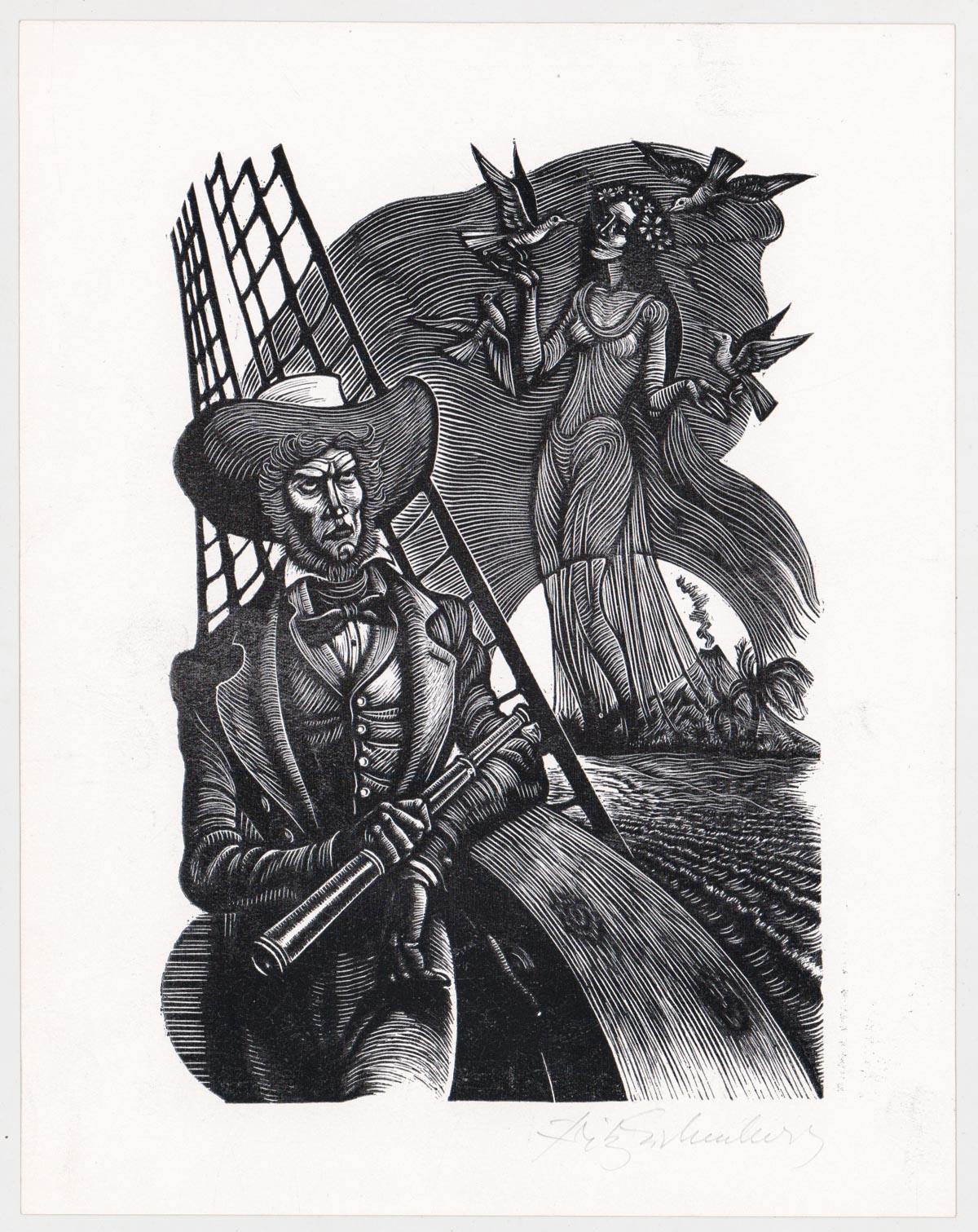 Fritz Eichenberg | Fritz Eichenberg (4) Wood Engravings SIGNED | MutualArt