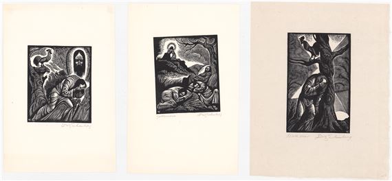 Fritz Eichenberg | Fritz Eichenberg (3) Wood Engravings SIGNED | MutualArt