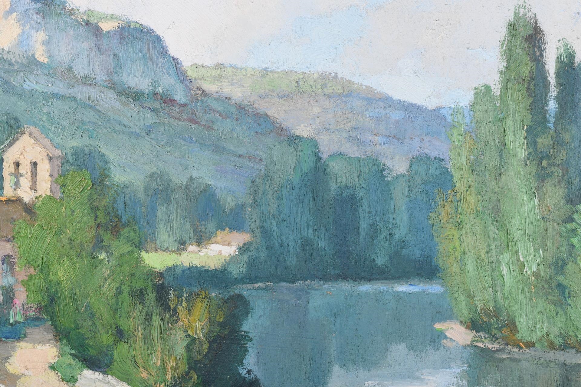 Georges Charles Robin | L'Aveyron à Montrozier | MutualArt