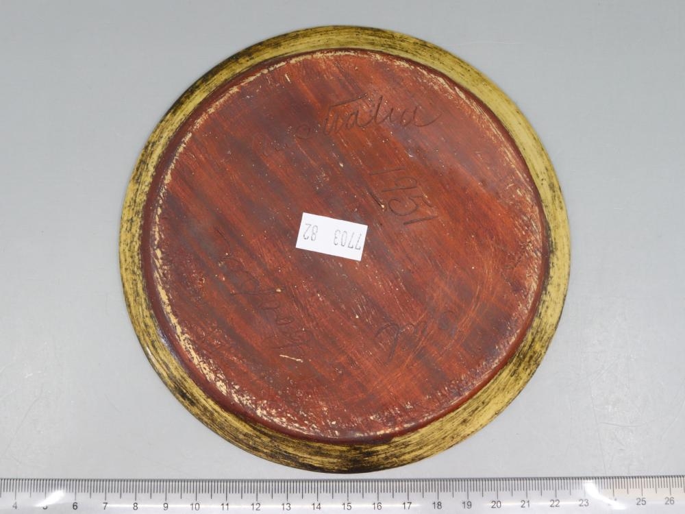 Carl Cooper | RARE CARL COOPER AUSTRALIAN POTTERY PLATE WITH ABORIGINAL ...