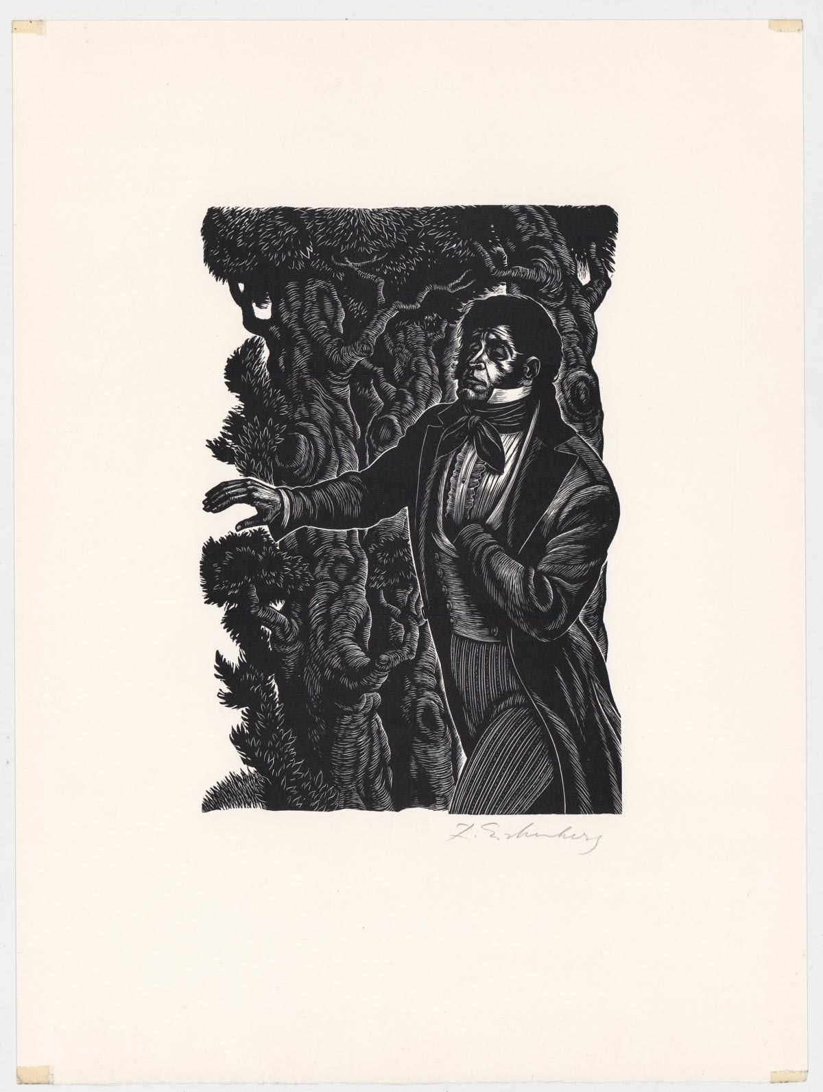 Fritz Eichenberg | Fritz Eichenberg (4) Wood Engravings SIGNED | MutualArt