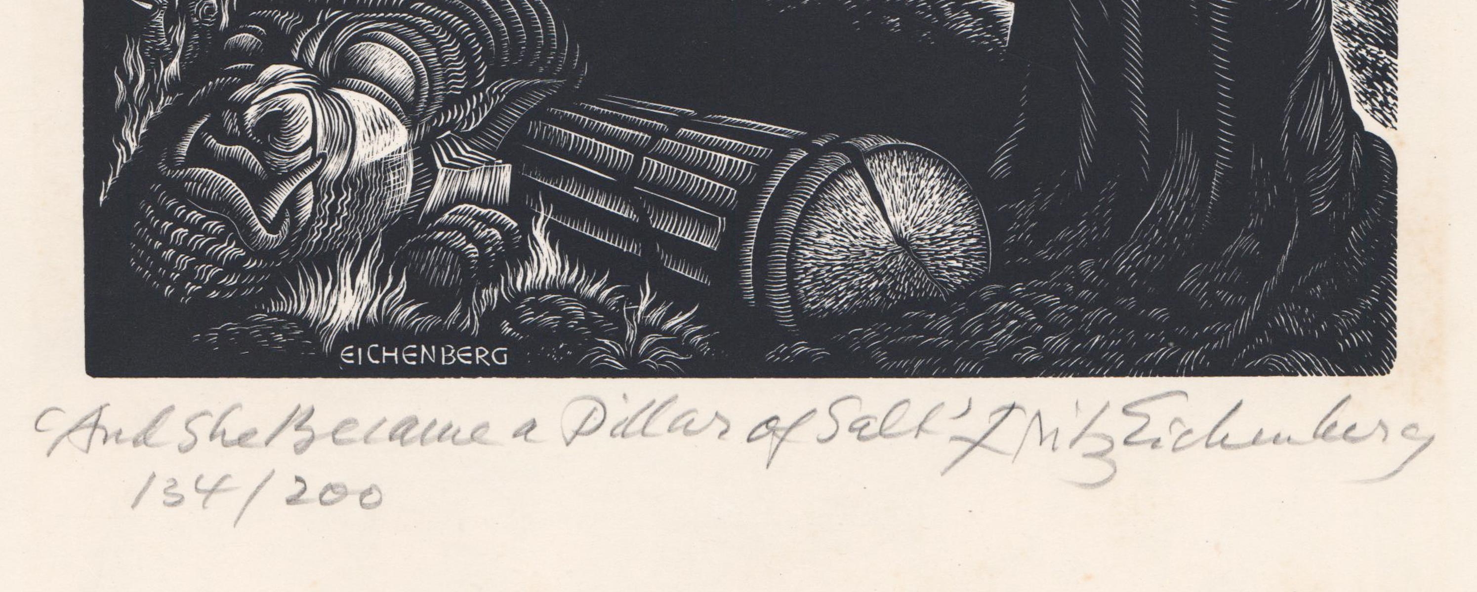 Fritz Eichenberg | And She Became a Pillar of Salt | MutualArt