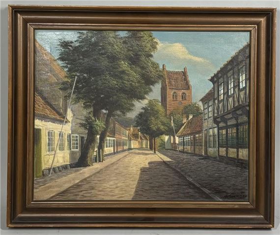 Frederik Wilhelm Svendsen | Street Scene | MutualArt