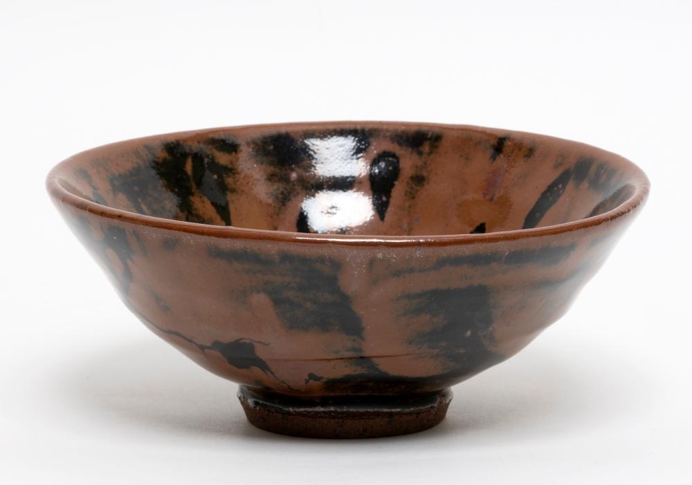 William Marshall | Vintage Stoneware Bowl with Tenmoku Saturate Glaze ...