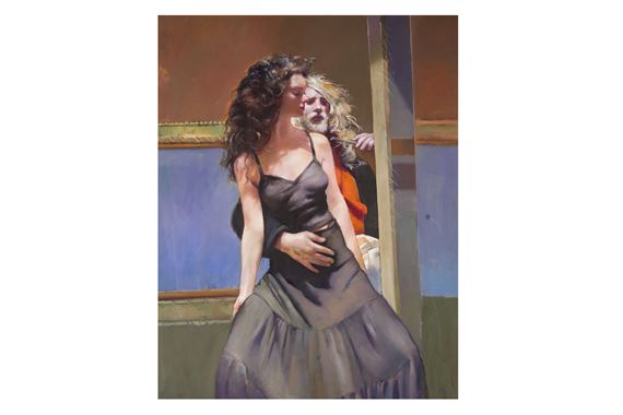 Robert Lenkiewicz | Painter with Anna (1998) | MutualArt