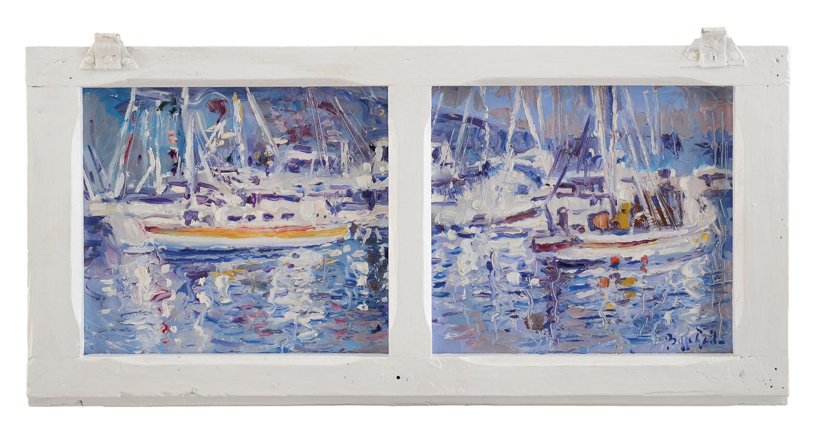Beppe Gallo | Santa Margherita Ligure, the white boats 2011 cm | MutualArt