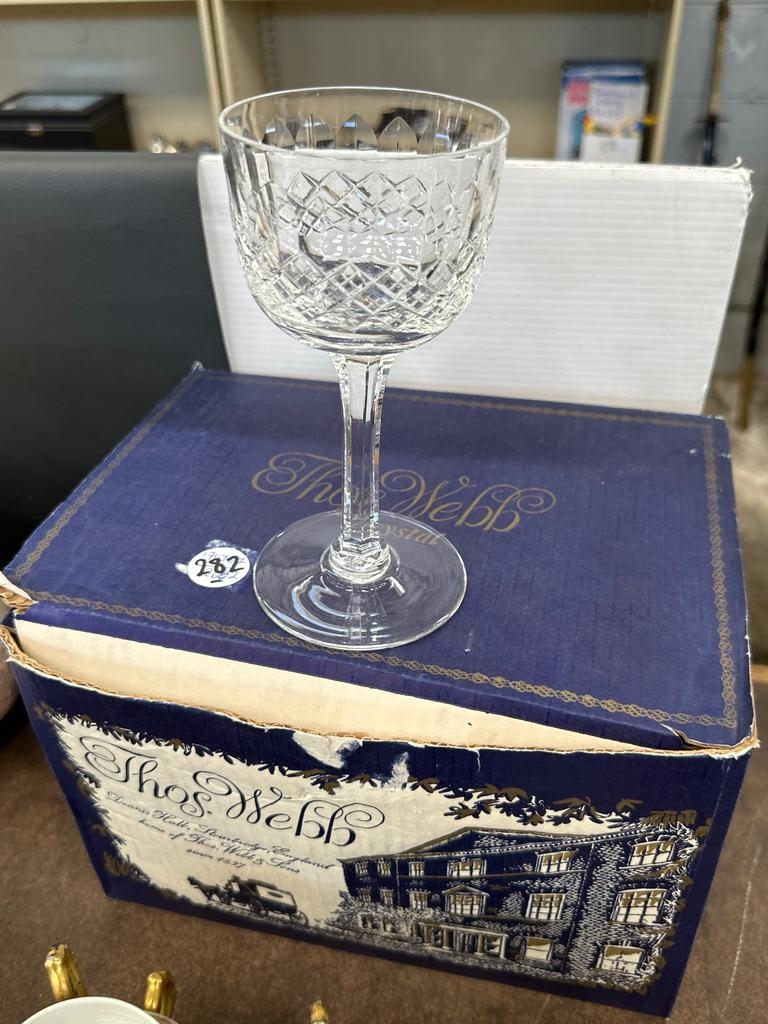 Thomas Webb | SET OF 6 BOXED THOMAS WEBB CRYSTAL GLASSES | MutualArt