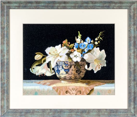 Ken Marlow | Stunning Embroidery After Ken Marlow Lilies In Delft ...