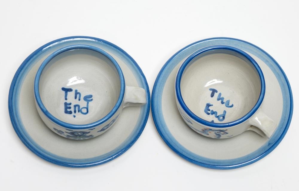 MARY ALICE HADLEY | Two Cups with Saucers | MutualArt