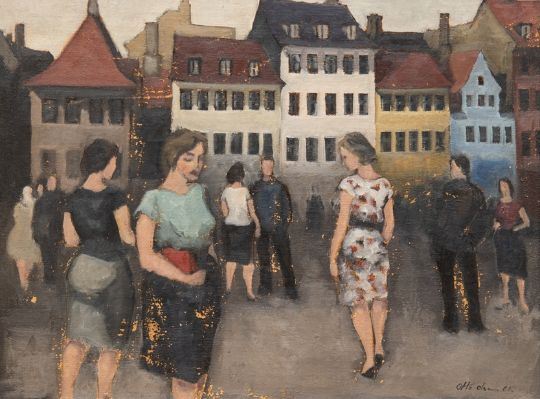 Otto Christian Olsen | Straßenszene | MutualArt