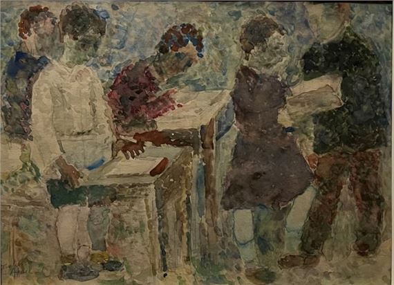 Malik Aksel | Öğretmen ve Öğrencileri | MutualArt