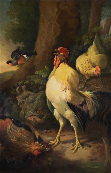 Jan van Lier | Rooster And Chickens | MutualArt