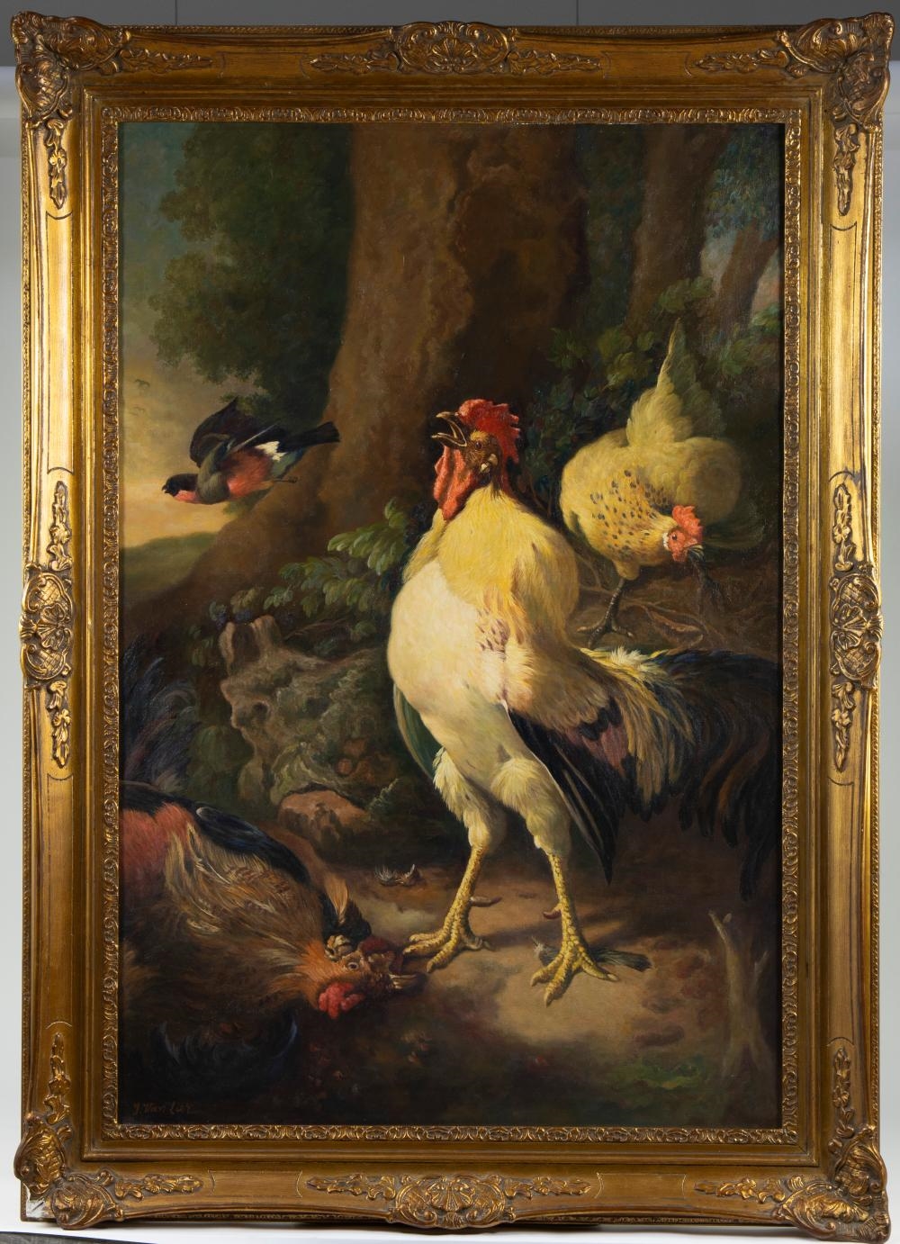 Jan van Lier | Rooster And Chickens | MutualArt