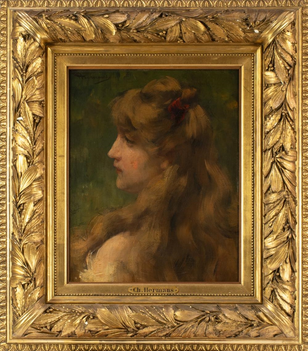 Charles Hermans | Female Portrait | MutualArt