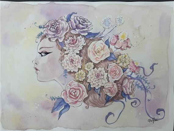 Carla Wyzgala | Hair Bloom (2012) | MutualArt