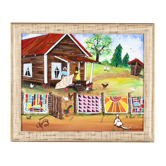 Maurice Cook | A Quilt Lesson (2014) | MutualArt