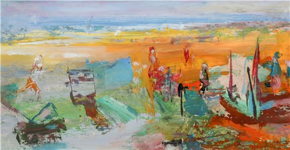 Clifford Fishwick | Beach Scene (1989) | MutualArt