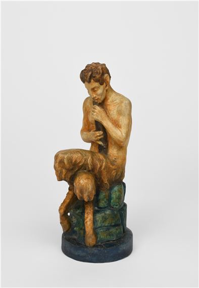 Mary S. Watts | Tall Potters Art Guild Compton Pan figure | MutualArt