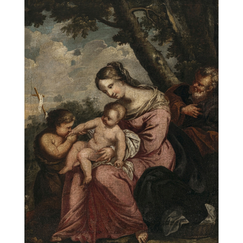 Italian School, 17th Century | Holy Family with Saint John the Baptist as a Boy (17th Century ...