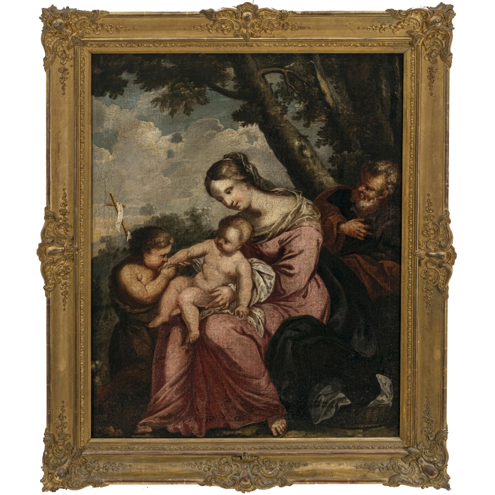 Italian School, 17th Century | Holy Family with Saint John the Baptist as a Boy (17th Century ...