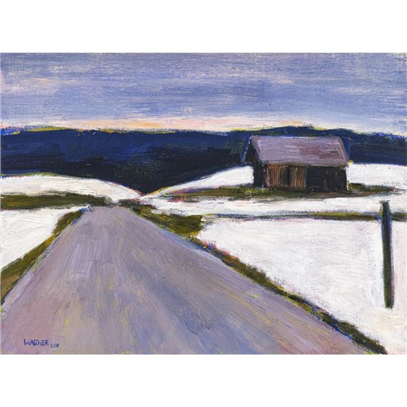 Reiner Wagner | Winter landscape near Habach (1942) | MutualArt